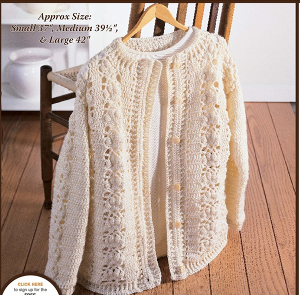 Crochet Winter Cardigan Sweater Pattern for Women • Craftdrawer