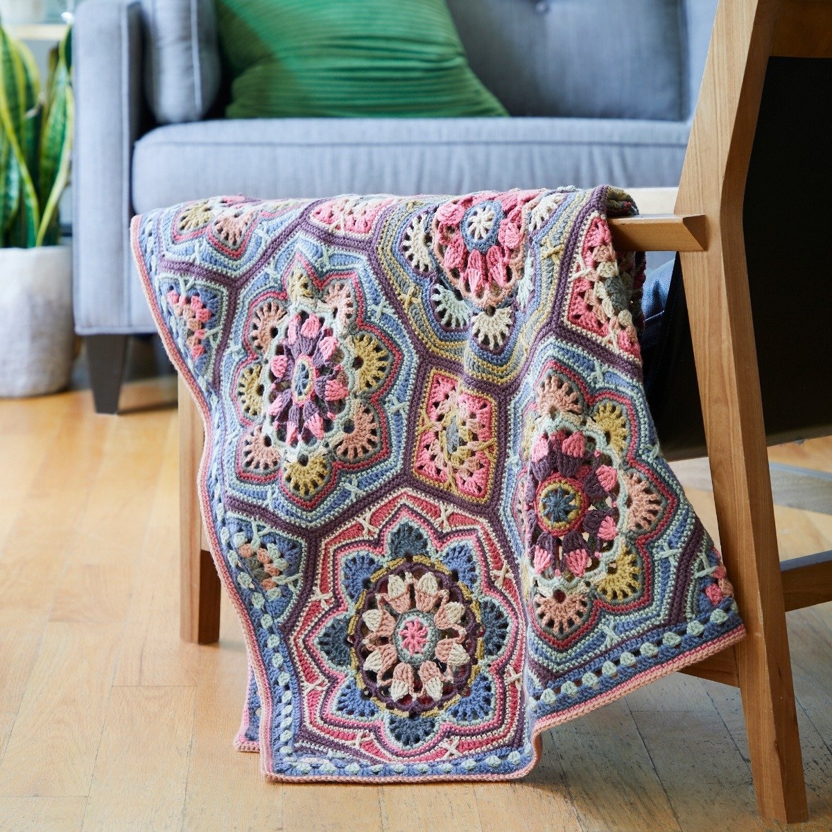 Crochet Persian Tiles Throw Pattern Kit