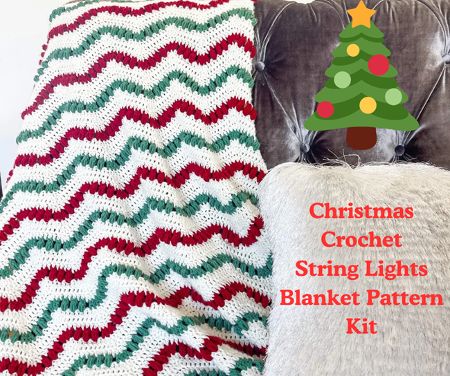 Learn More About the Crochet String Lights Blanket Kit • Craftdrawer