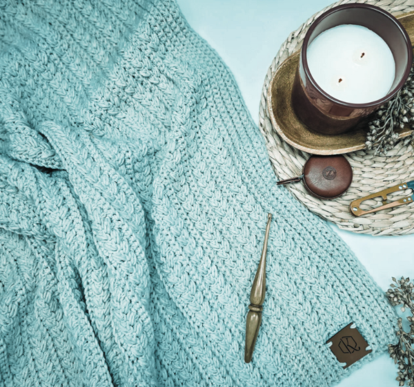 Crochet Blanket Pattern: Braided Wheat Stitch