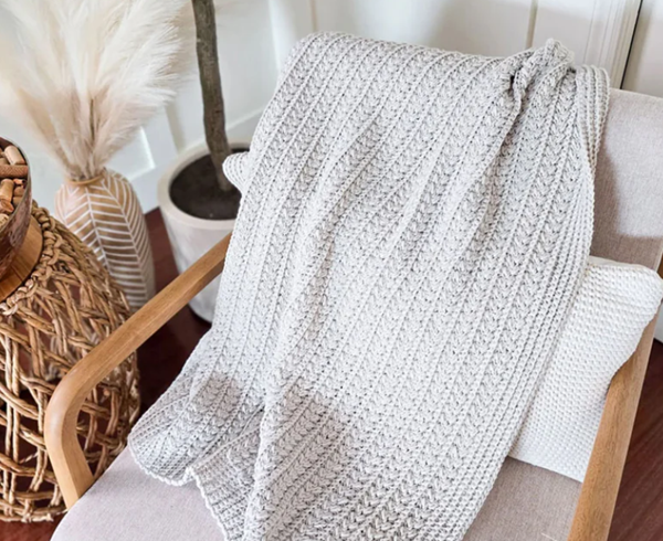 Crochet Blanket Pattern: Braided Wheat Stitch